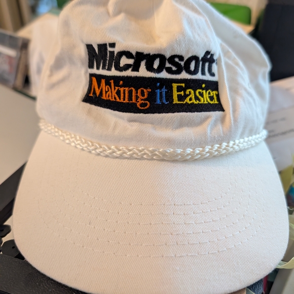 Microsoft | Accessories | Microsoft Branded White Cap | Poshmark